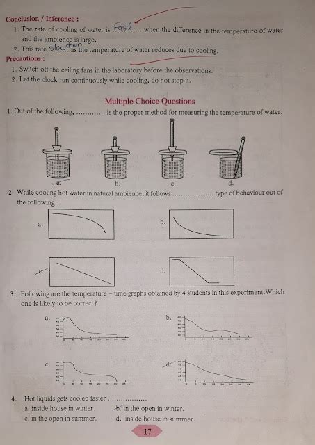 Science And Technology Class Practical Notebook Answers Pdf Bioscience Wala