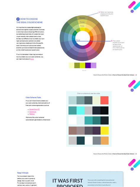 Choosing The Perfect Color Scheme Pdf Color Image Processing