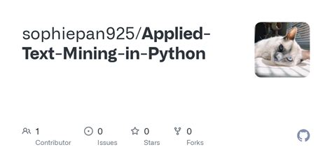 Github Sophiepan925applied Text Mining In Python