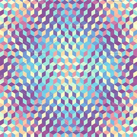 10 Seamless Cubes Patterns Cube Pattern Geometric Vector Pattern