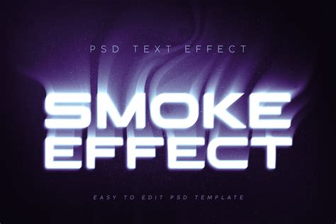 Stunning Smoke Effect Psd Text Template For Designers 69205425 Psd