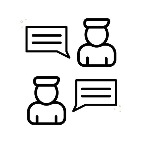 Premium Vector Chat Icon In Trendy Flat Style For Your Web Design Vector Illustration