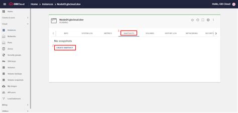 how to create snapshots blog gb cloud