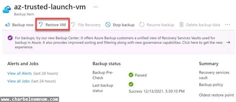 Protect An Azure Trusted Launch Vm With Azure Backup Charbel Nemnom