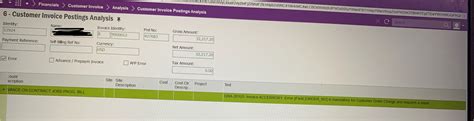 Error In Customer Invoice Posting Apps IFS Community