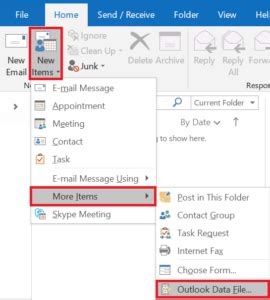 How To Copy Outlook Folder Structure To New PST File
