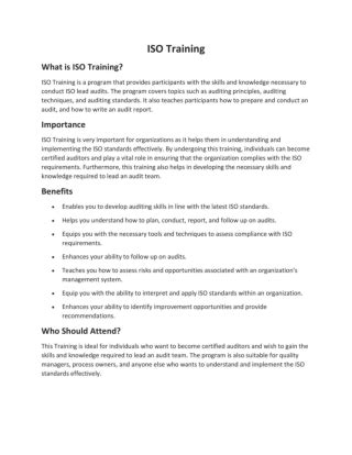 PPT ISO Training Malaysia PowerPoint Presentation Free Download ID