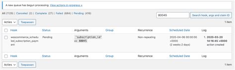 Php Woocommerce Subscriptions 30 Manual Run Of Scheduled Actions Not Working Stack Overflow