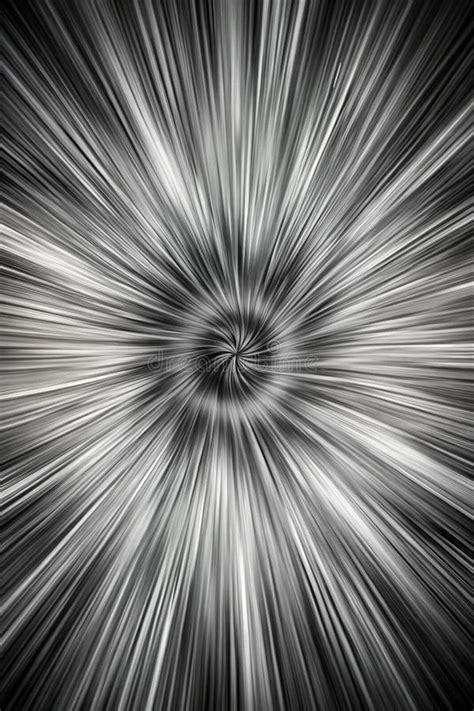 Black And White Vortex Texture With Speed Effect Stock Illustration