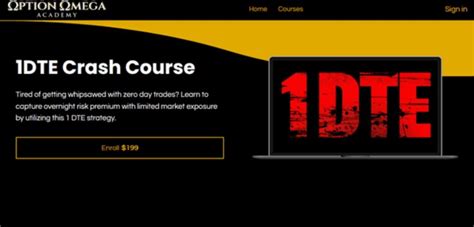 Option Omega Academy 1dte Crash Course Foxtradeland