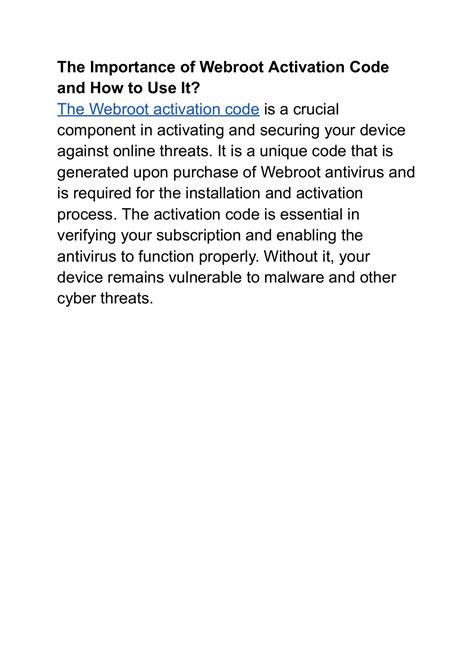 Webroot Activation Code 005 Marky John Page 1 2 Flip Pdf Online Pubhtml5