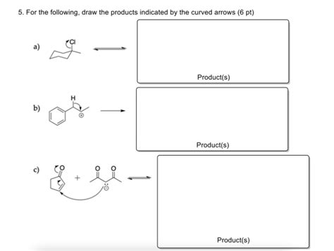 Solved For The Following Draw The Products Indicated By Chegg