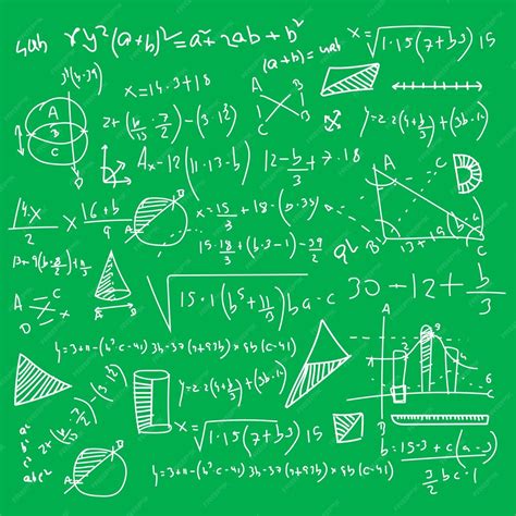 Premium Vector Mathematical Geometric Formulas Abstract Background