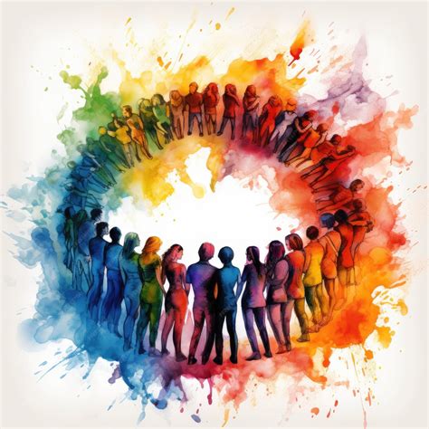 Premium Ai Image Rainbow Symbolizing Gender Equality