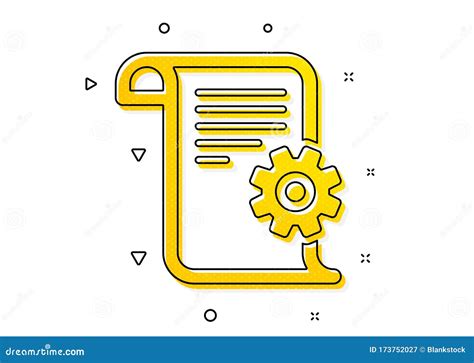 Technical Documentation Icon Instruction Sign Vector Stock Vector Illustration Of