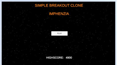 Breakout Clone By The Jay Games