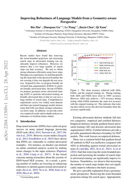 Pdf Improving Robustness Of Language Models From A Geometry Aware Perspective
