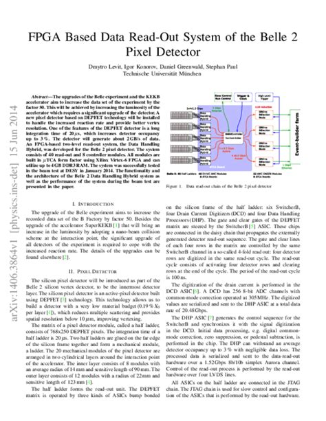 Pdf Fpga Based Data Read Out System Of The Belle Ii Pixel Detector