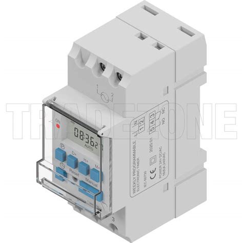 Timer 7dd 24v Matelec Single Phase 7 Day Programmable Din Rail Mount