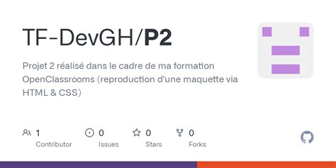 github tf devgh p2 projet 2 réalisé dans le cadre de ma formation