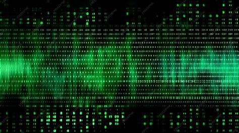 Premium Photo Data From A Digital Stream Or Binary Code On A Matrix Background With Vector