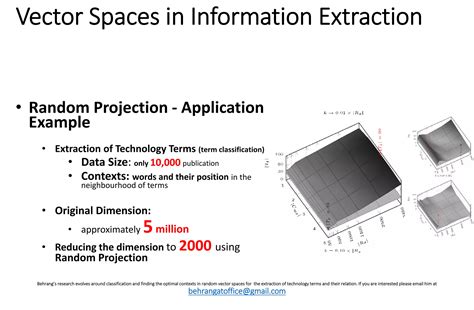 Vector Spaces For Information Extraction Random Projection Example Pdf