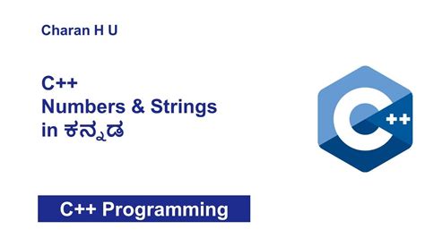 c numbers and strings c in kannada c programming in kannada