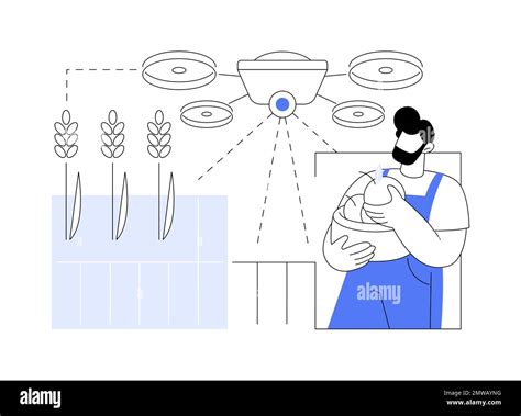 Agriculture Drone Use Abstract Concept Vector Illustration Stock Vector Image And Art Alamy