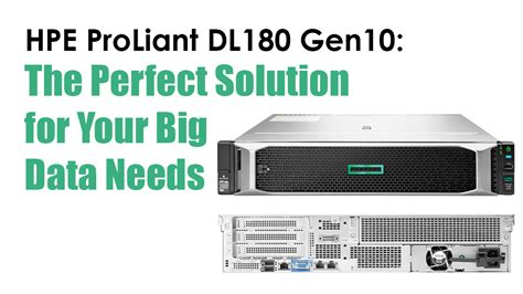 Hpe Proliant Dl Gen Ideal For Big Data Needs Ict Distribution Laos