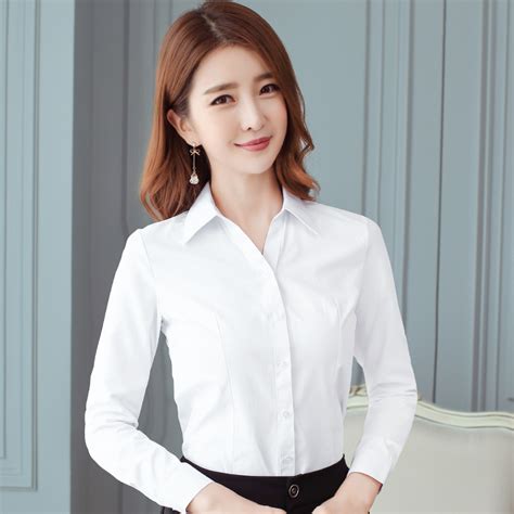 春夏白衬衫女斜条纹粗纹暗纹隐纹长袖职业工装正装上衣工作服衬衣虎窝淘