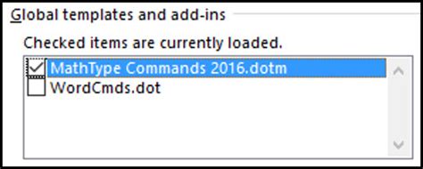 Mathtype 7 Missing Toolbar In Word Alfasoft Support And Knowledgebase