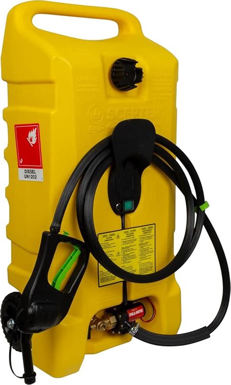 Scepter 14 Gallon Gas Caddy With Electric Fuel Pump Flo ‘n