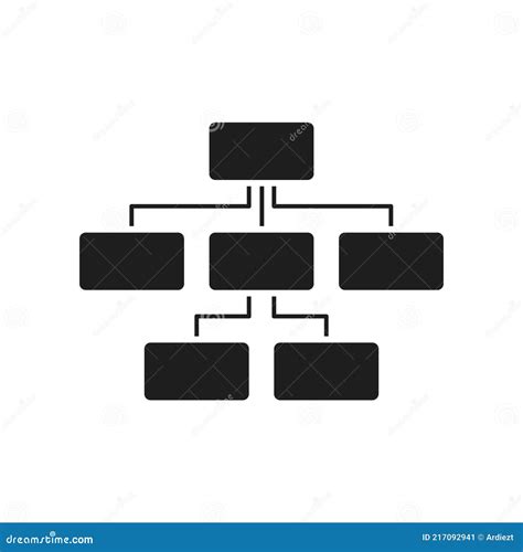 Hierarchy Icon Design Flowchart Vector Workflow Icon 325840355