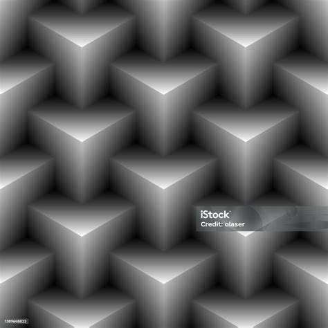 벌집 패턴의 큰 어두운 3d 큐브 모양 3차원 형태에 대한 스톡 벡터 아트 및 기타 이미지 3차원 형태 광학 작용 기하 Istock
