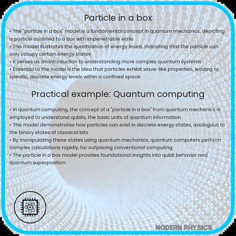 particle in a box quantum model energy levels and analysis