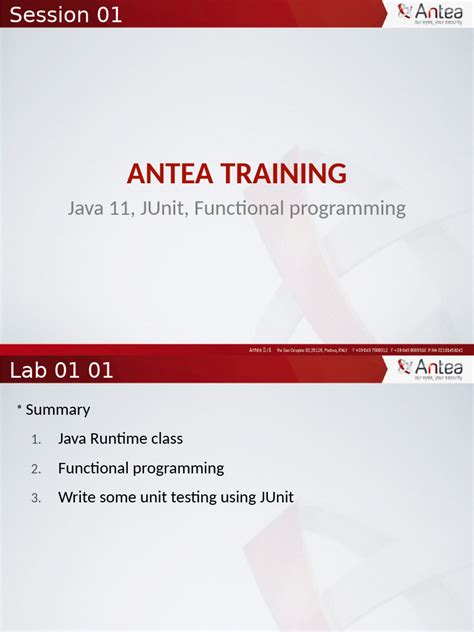 lab 01 java 11 junit functional programming pdf java programming language unit testing