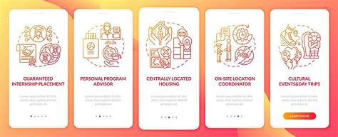 screen of mobile app page for onboarding digital twin features vector