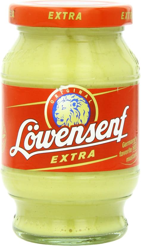 Loewensenf Extra Mustard German Xhot 9 3 Oz Grocery And Gourmet Food