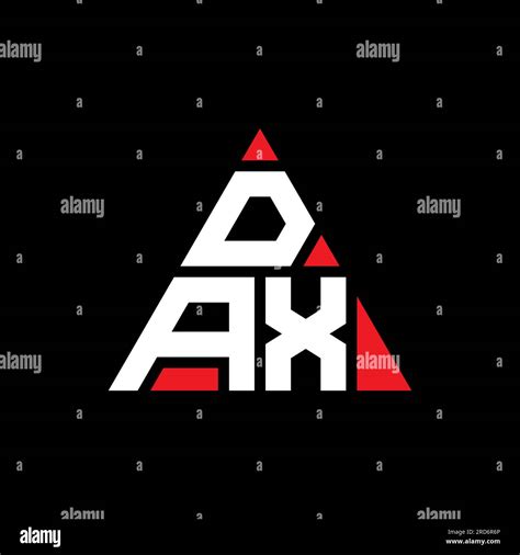 Dax Triangle Letter Logo Design With Triangle Shape Dax Triangle Logo