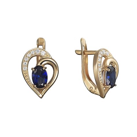 Серебряные серьги с корундом и фианитами – Теле-Интернет-Бутик ...