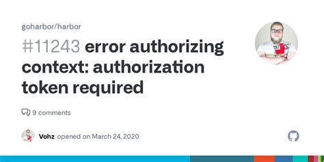 Error Authorizing Context Authorization Token Required · Issue 11243