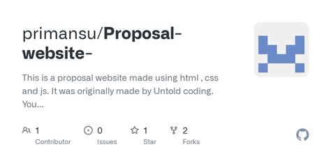 Github Primansuproposal Website This Is A Proposal Website Made