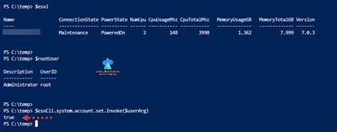 Reset Vmware Esxi Root Password From Vcenter Using Powercli Vgeek