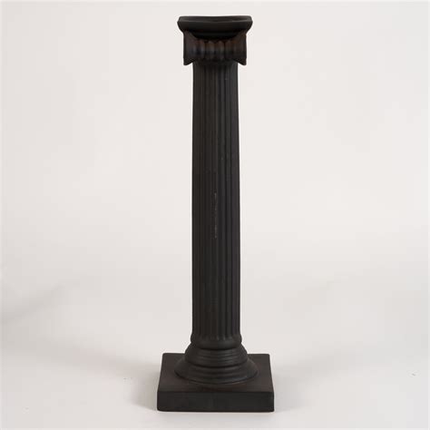Ionic Column Creamware Candlestick Creamware Ionic Column Black Basalt