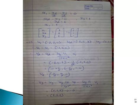 Orthogonal Orthonormal Vector Gram Schmidt Process Orthogonally Diagonalization Pptx