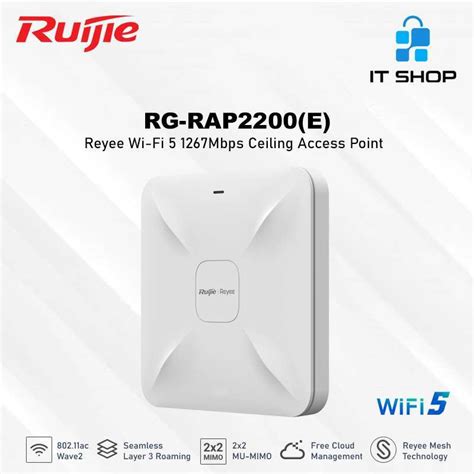 Jual Ruijie Rg Rap2200 E Reyee Wi Fi 5 Poe Ceiling Access Point Di Seller It Shop Official