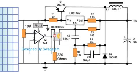 Mppt Circuit Using Lm317 Ic ~ Electronic Circuit Projects