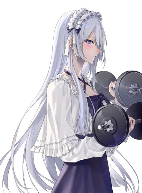 Safebooru 1girl Absurdres Ak 15 Girls Frontline Blue Eyes Blush