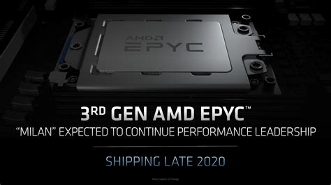 AMD 3rd Gen EPYC 7713 Milan 64 Core Zen 3 CPU Benchmarked Destroys Four Intel Xeon Platinum CPUs