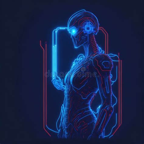 Cyber Security Concept Artifficial Intelligence Protect Or Harm